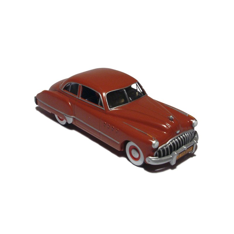 Model bil #10 Rød Roadmaster - Brun boks - Biler 1:43 - Tintin-butik.dk