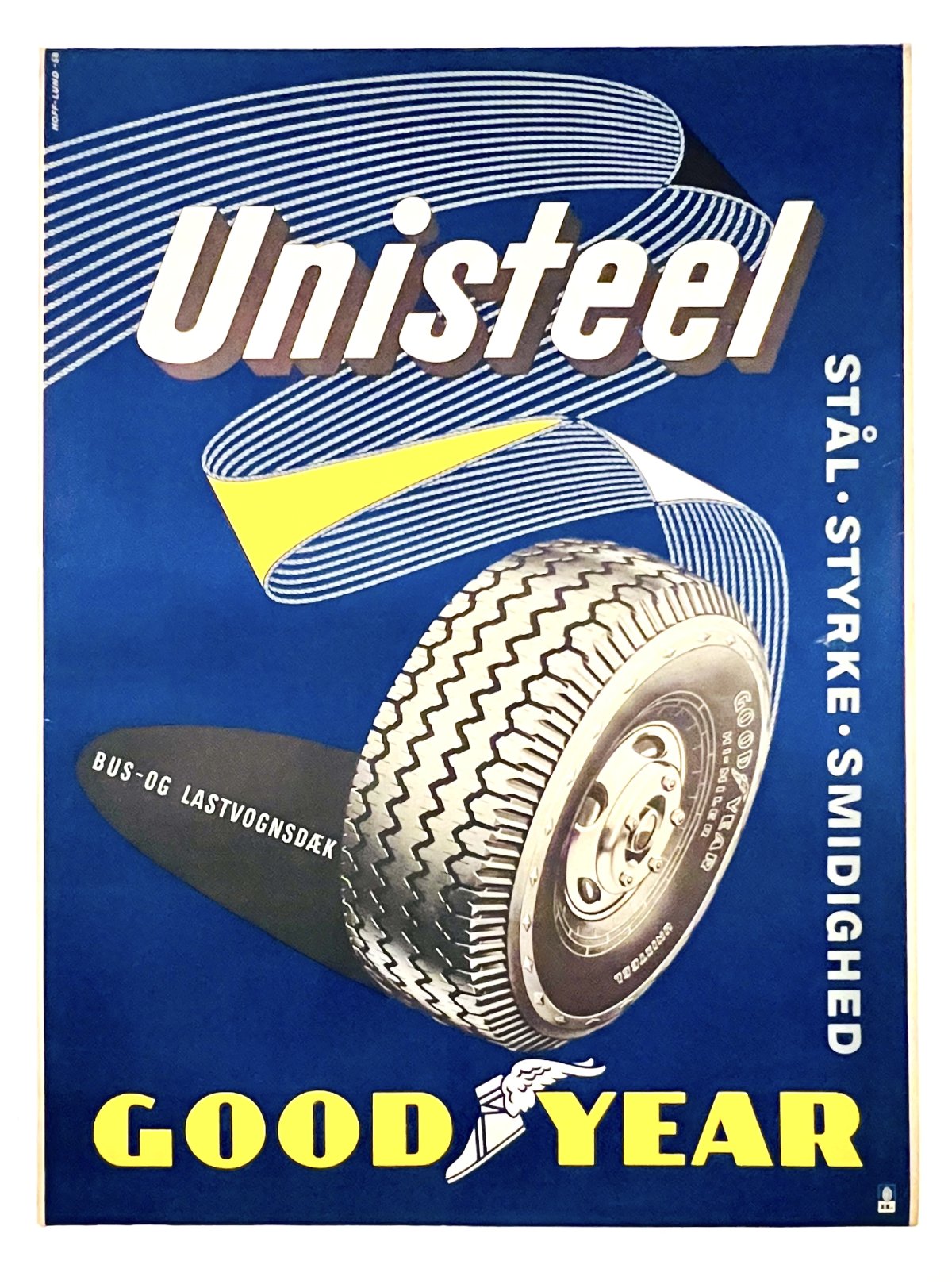 Original Plakat - Good Year, Unisteel 1958 - Reklame - FilmPlakaten.Com