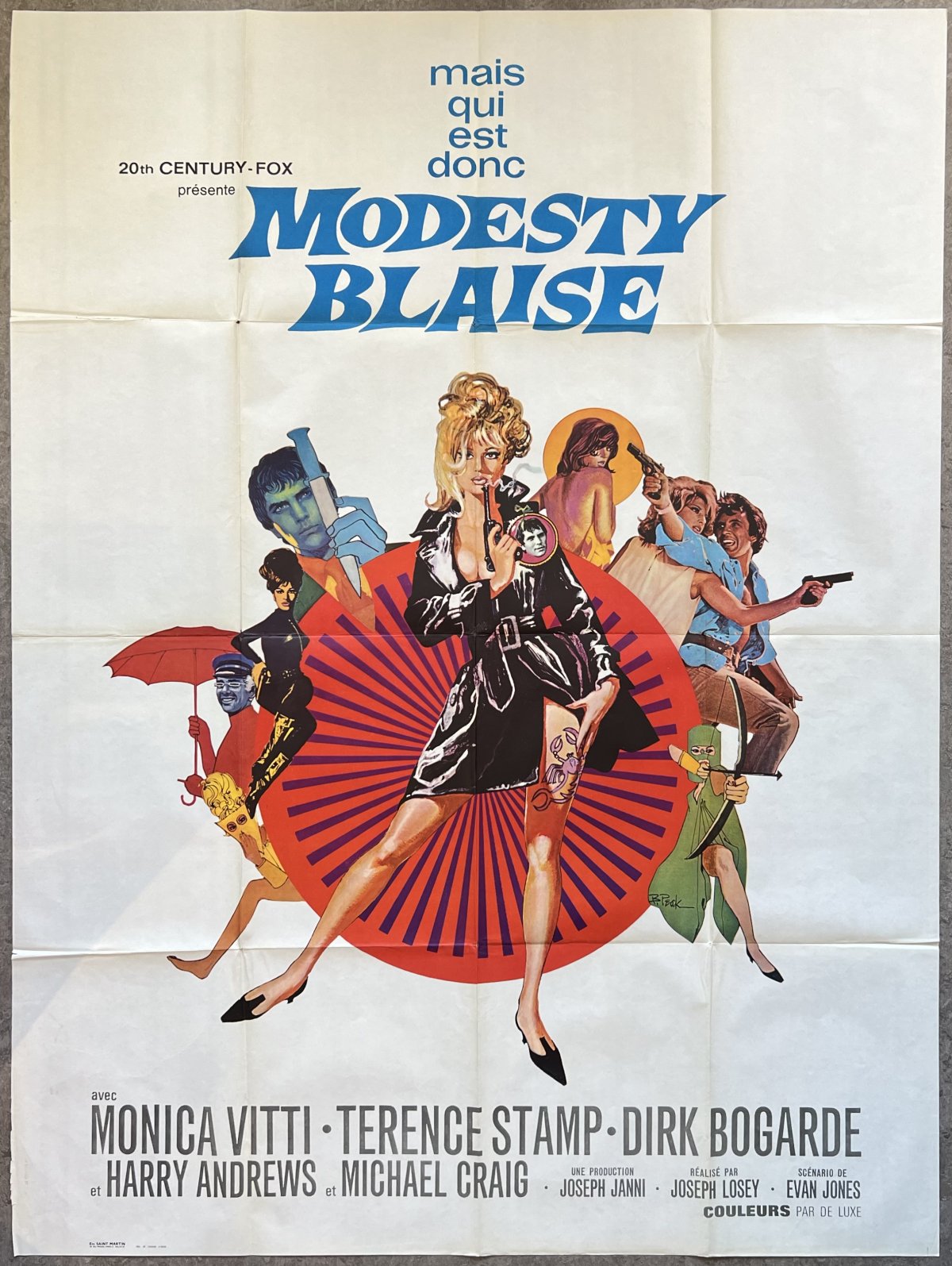 Modesty Blaise - Franske - FilmPlakaten.Com