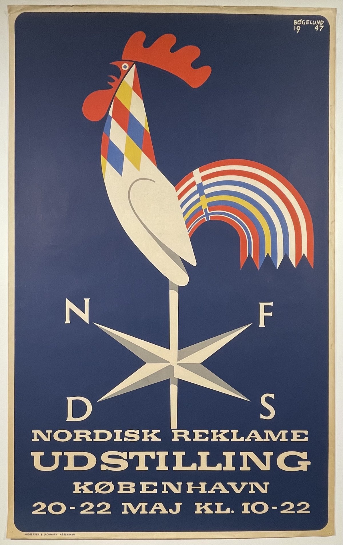 Original Reklameplakat - Nordisk Reklame Udstilling - Underholdning ...