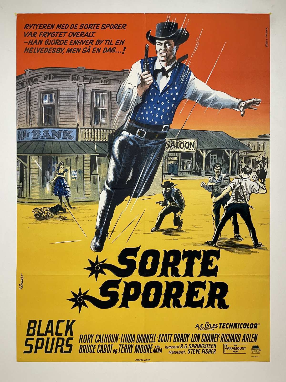 Sorte Sporer - Western - FilmPlakaten.Com