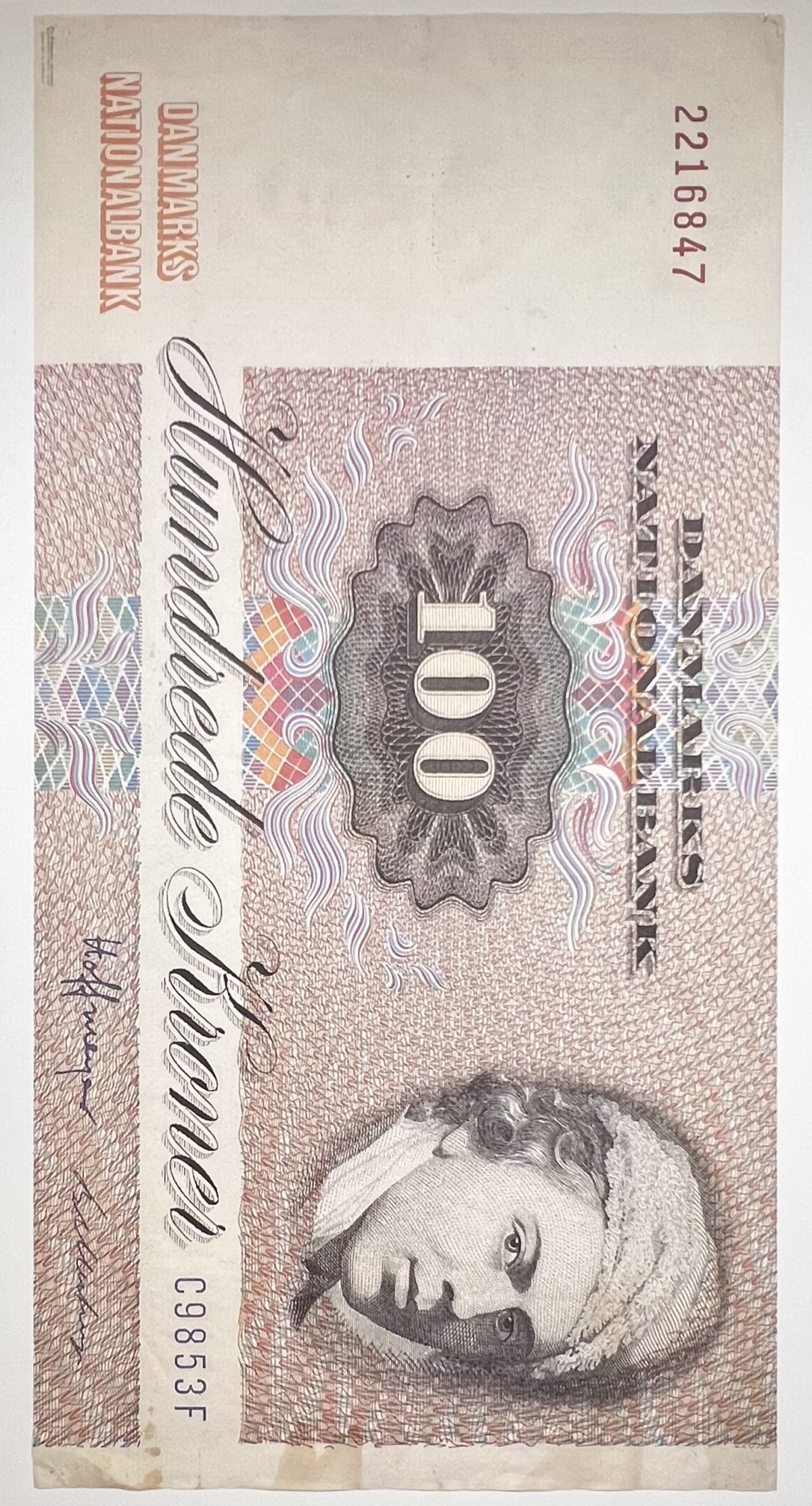 Original Plakat af en 100 Kr seddel - Andet - FilmPlakaten.Com